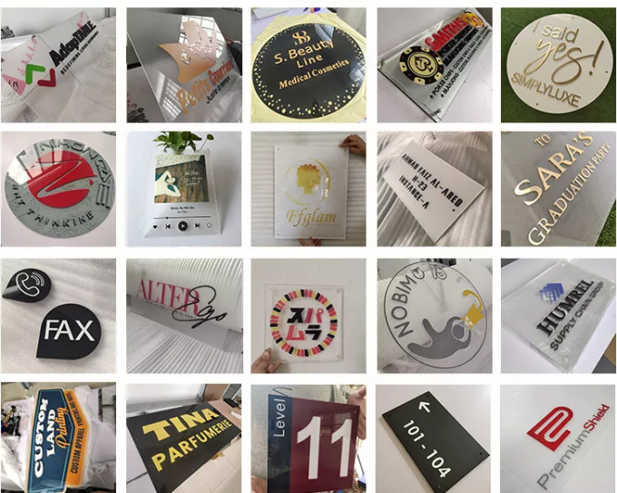 HIGHSPAN Laser Cut Building Sign Meeting Room Acrylic Wayfinding Signs