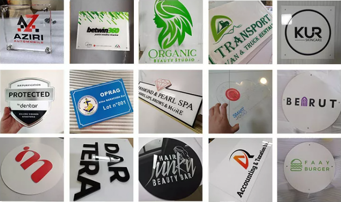 HIGHSPAN Laser Cut Building Sign Meeting Room Acrylic Wayfinding Signs