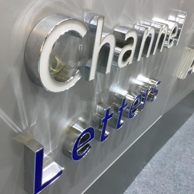 Aluminum Trim Cap Channel Letter Sign Front Lit 6500K 4500k